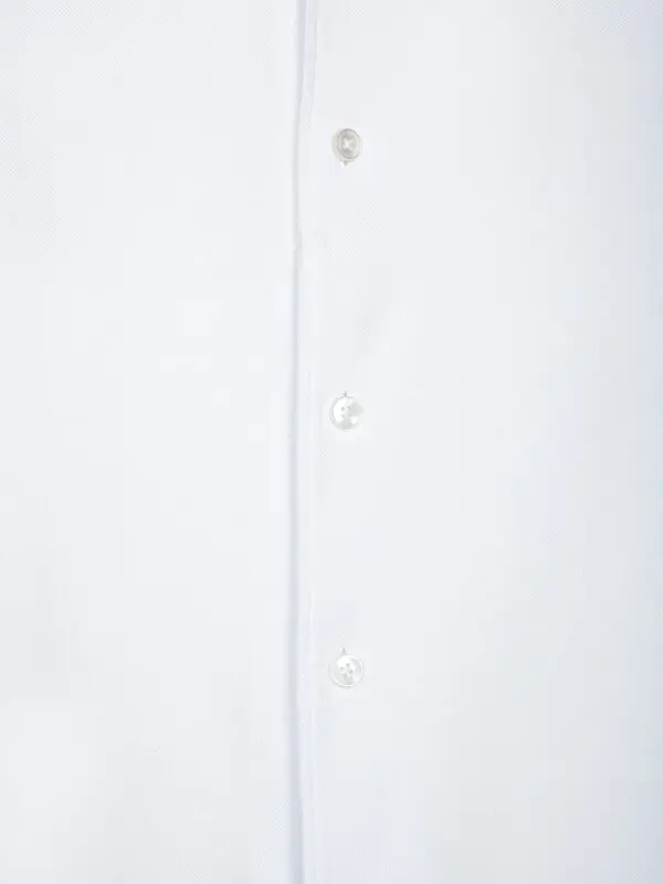Zegna Long Sleeved Buttoned Classic Shirt - White