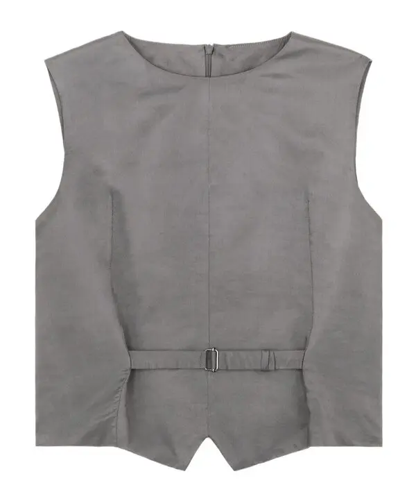MAISON MARGIELA Satin Strapped Waistcoat