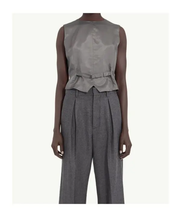 MAISON MARGIELA Satin Strapped Waistcoat
