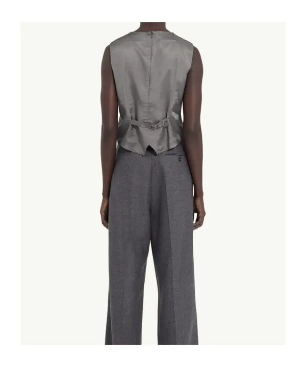 MAISON MARGIELA Satin Strapped Waistcoat