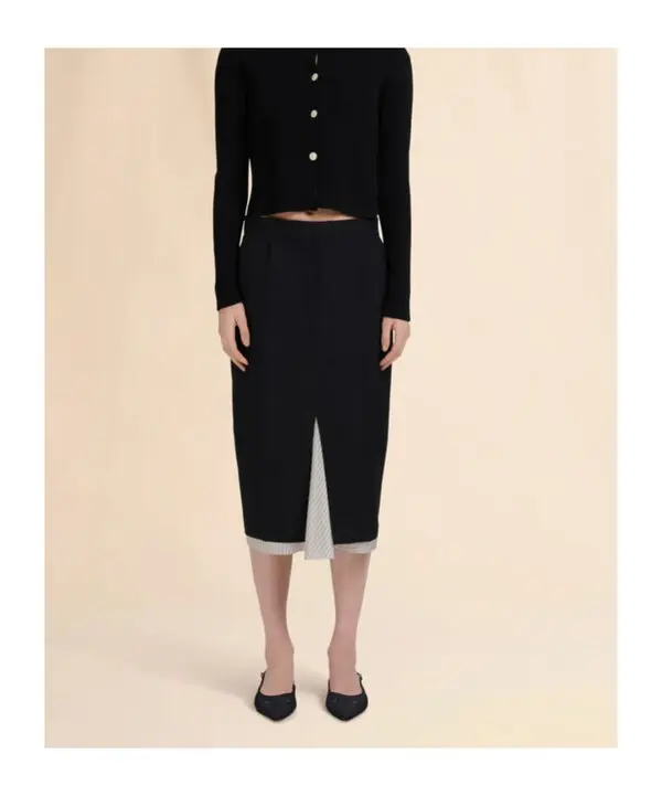 Marni Tropical Wool Midi Skirt