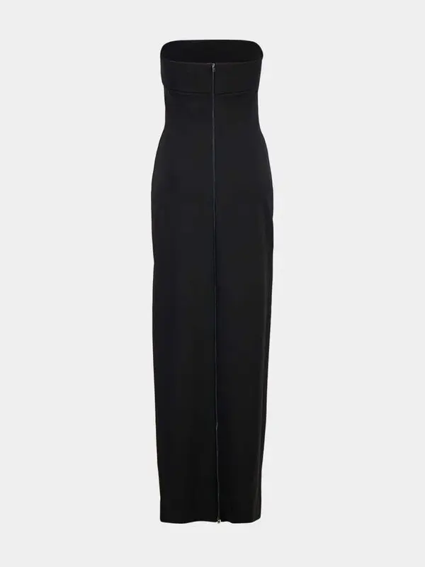 Balmain Embellished Strapless Maxi Dress