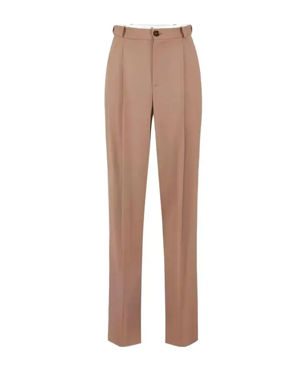 Elisabetta Franchi Gabardine Pleated Trousers