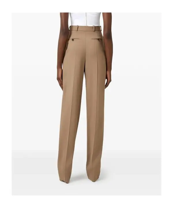 Elisabetta Franchi Gabardine Pleated Trousers