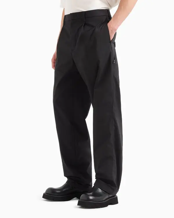 Emporio Armani Tailored Trousers With Zipper Pockets