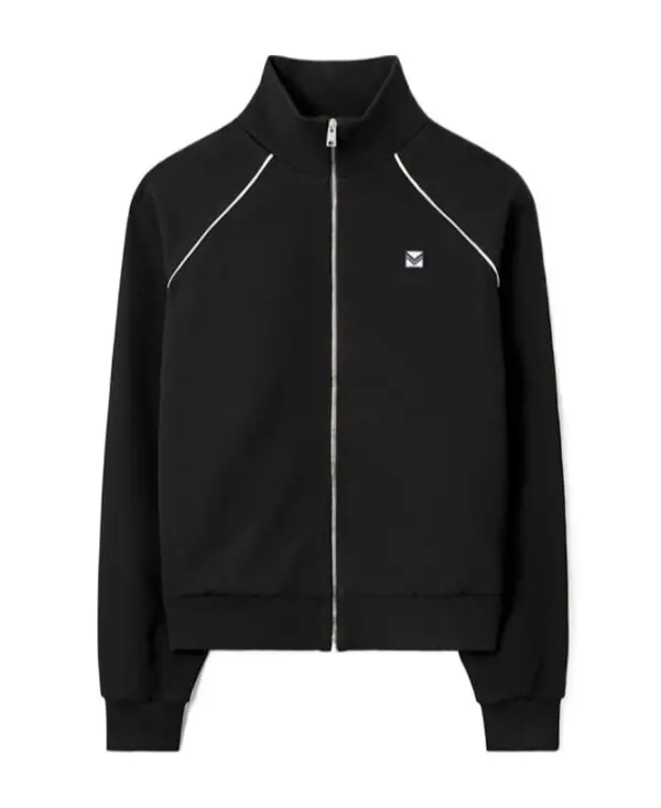 Tory Burch Chevron Patch Zip-up Jacket