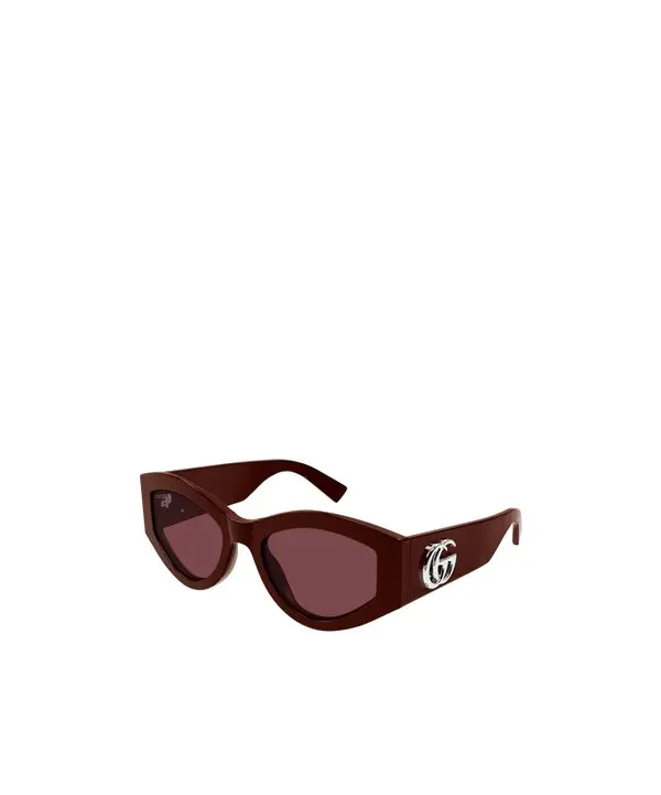 Gucci Oval Frame Sunglasses - Brown
