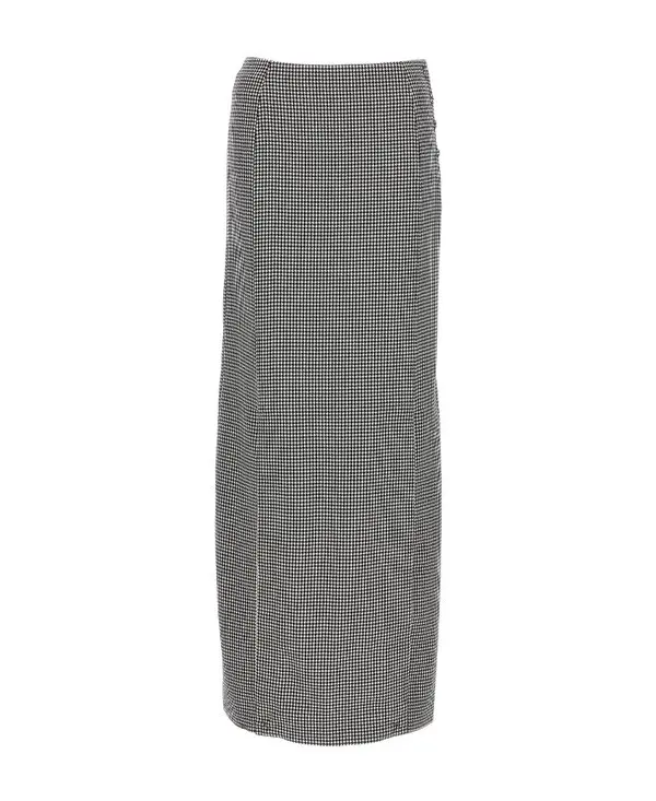 Thom Browne Houndstooth Slit Skirt