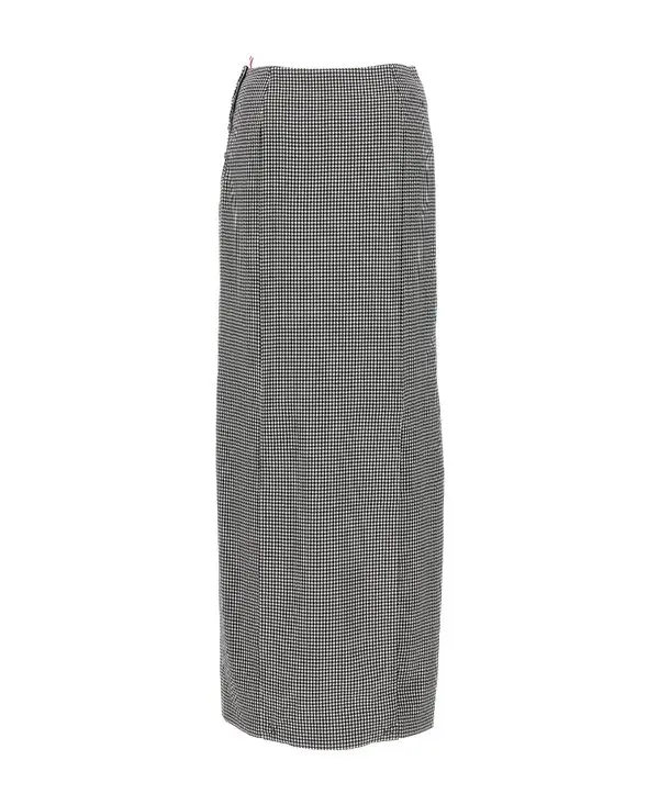 Thom Browne Houndstooth Slit Skirt