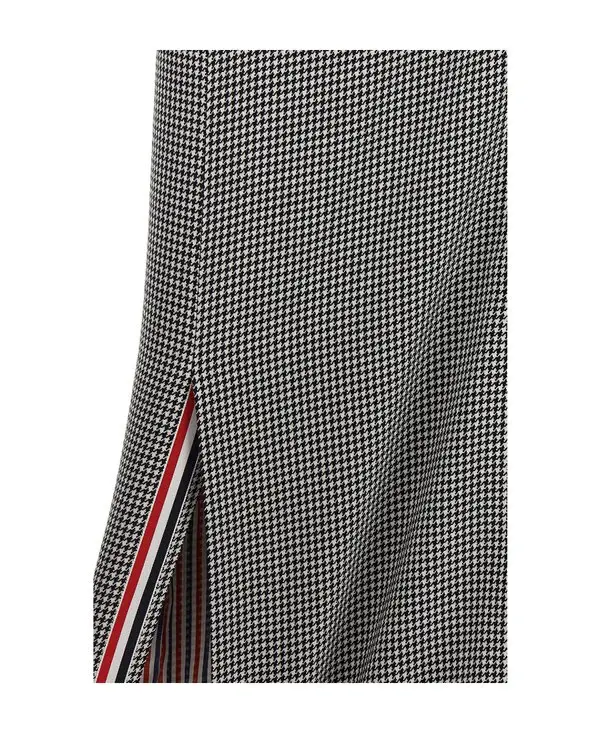 Thom Browne Houndstooth Slit Skirt