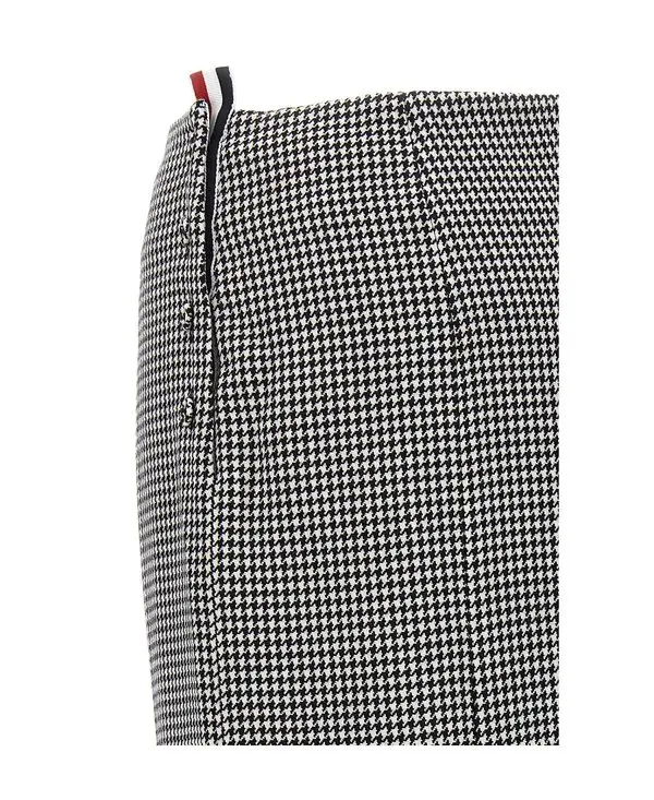 Thom Browne Houndstooth Slit Skirt