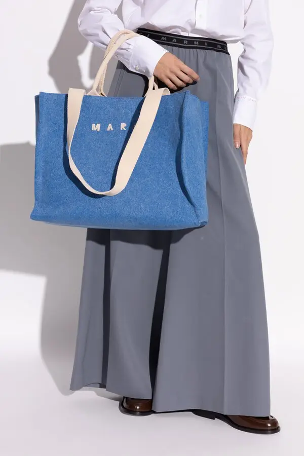 Marni Logo Detail Tote Bag
