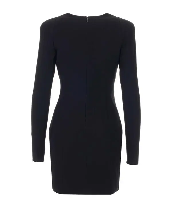 Versace V-neck Corset Cocktail Dress