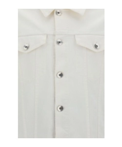 Brunello Cucinelli Buttoned Slim-fit Denim Jacket - White