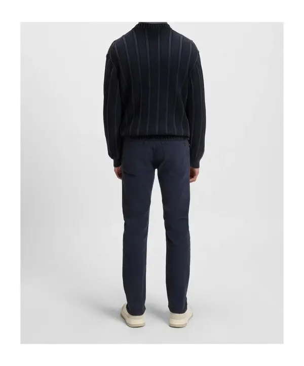 Hugo Boss Ribbed Crew Neck Sweater - Black
