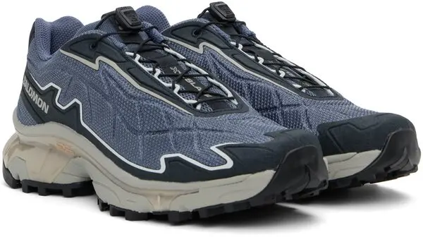 SALOMON Xt-slate Lace-up Mesh Panel Sneakers - Black