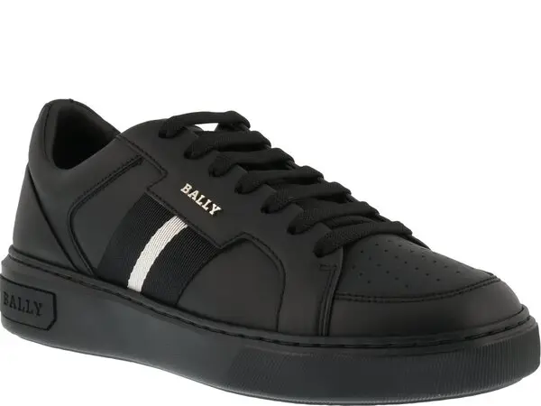 Bally Low Top Sneakers With Logo Plaque - Black
