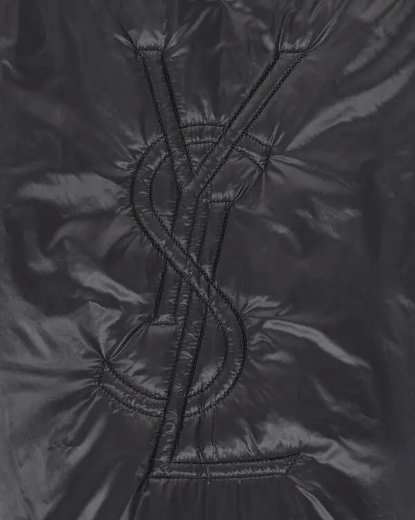 Saint Laurent Logo Embossed Drawstring Jacket