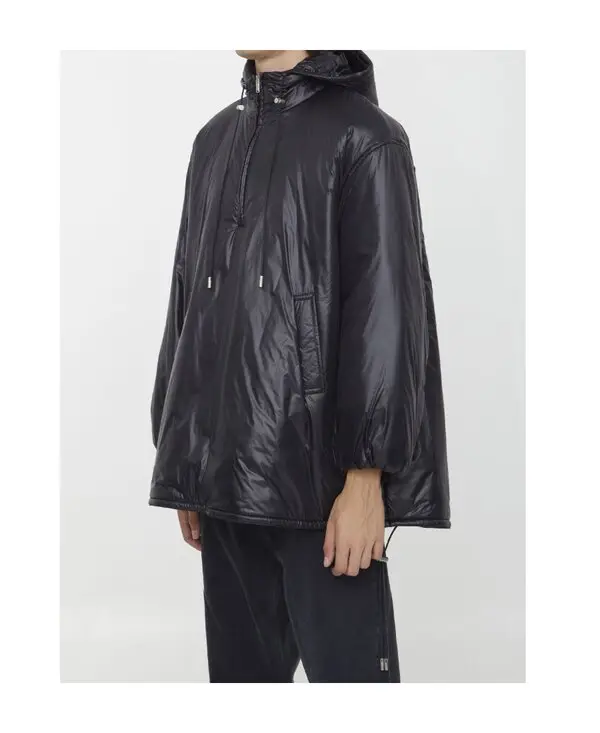 Saint Laurent Logo Embossed Drawstring Jacket