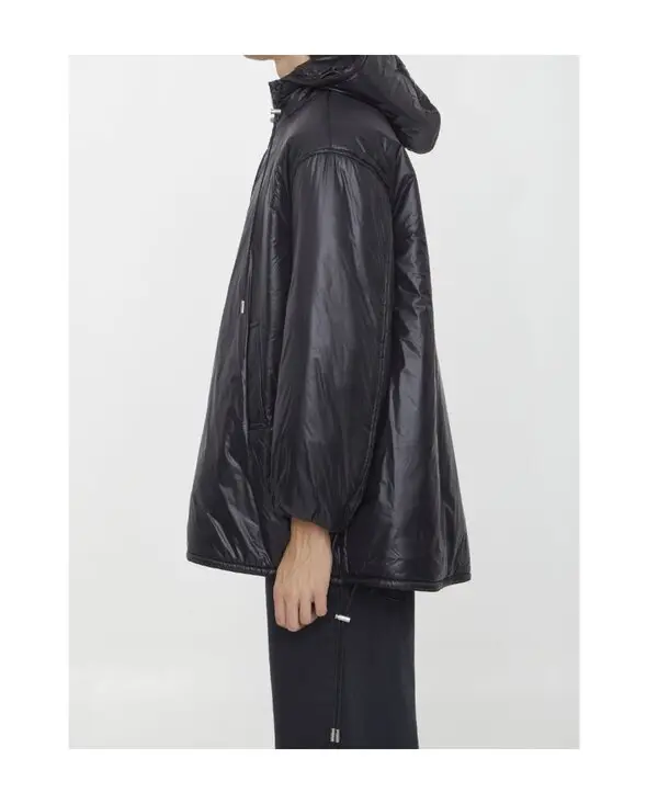 Saint Laurent Logo Embossed Drawstring Jacket
