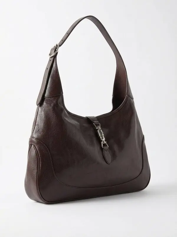 Gucci Jackie 1961 Large Crossbody Bag - Dark Brown