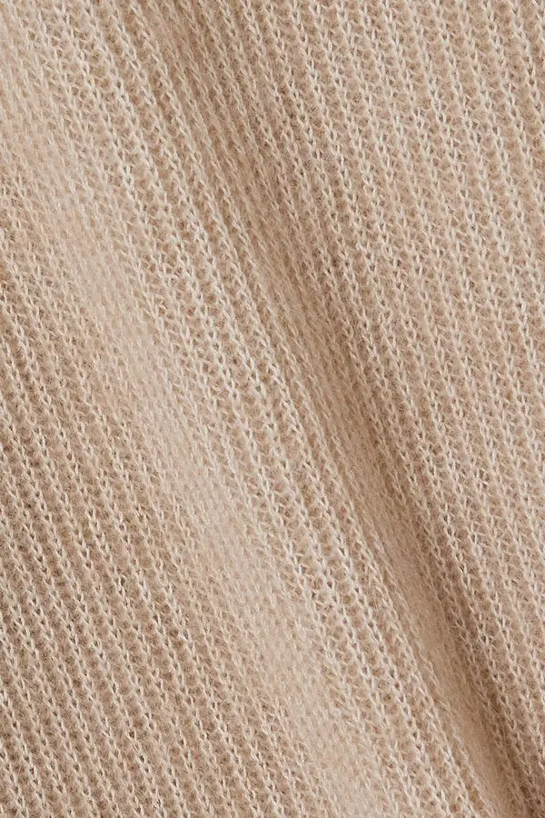 Brunello Cucinelli Long Sleeve Maxi Dress With Slit Details
