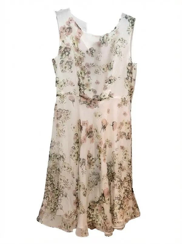 Max Mara Sleeveless Floral Print Dress
