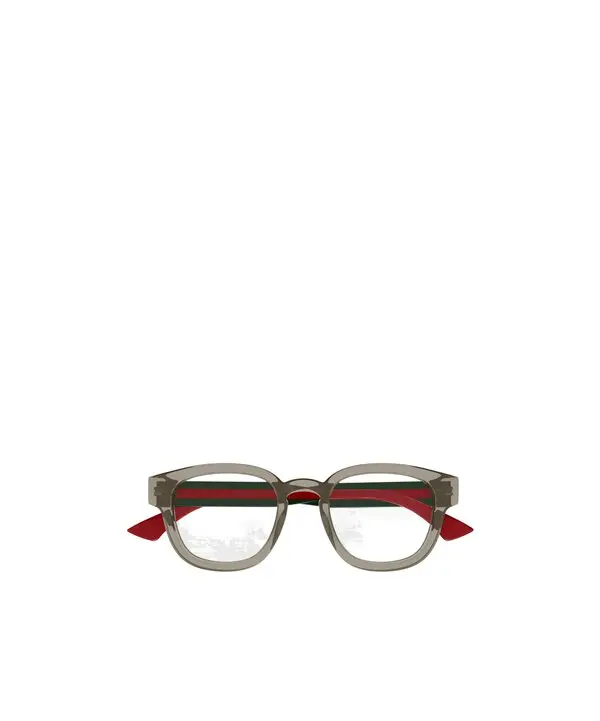 Gucci Square Frame Eyeglasses - Brown