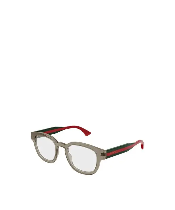 Gucci Square Frame Eyeglasses - Brown