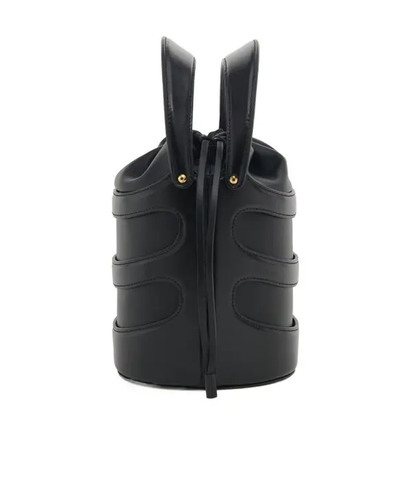 Alexander McQueen Logo Printed Drawstring Bucket Bag
