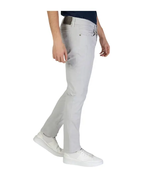 JECKERSON Tailored Casual Pants With Belt Loops - Gray