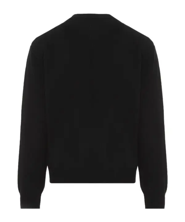 JIL SANDER Knitted Crewneck Jumper - Black