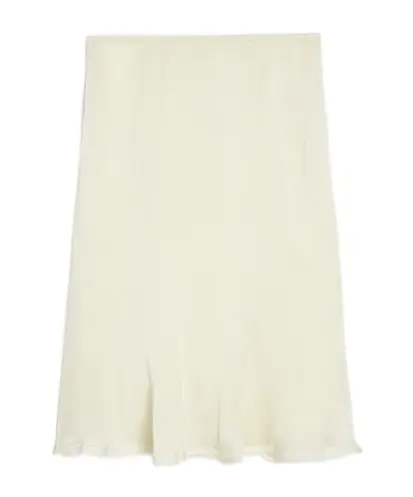 JIL SANDER Envers Satin Flared Skirt - Cornsilk