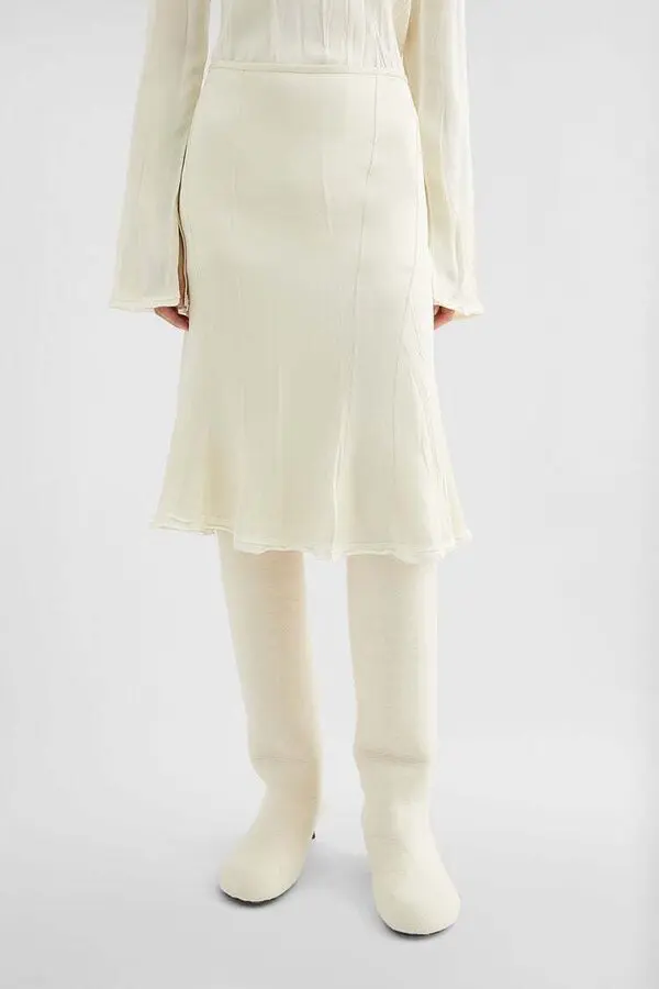 JIL SANDER Envers Satin Flared Skirt