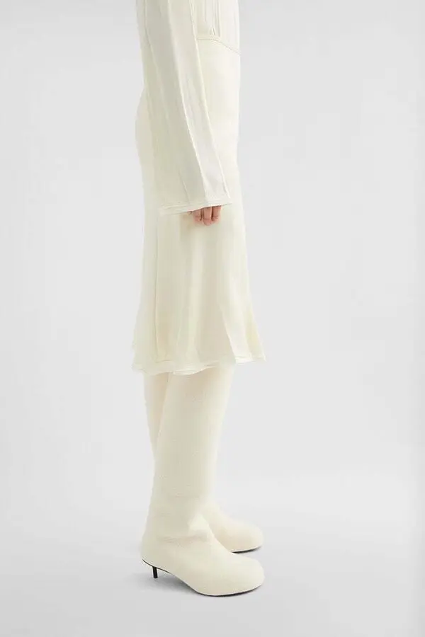 JIL SANDER Envers Satin Flared Skirt
