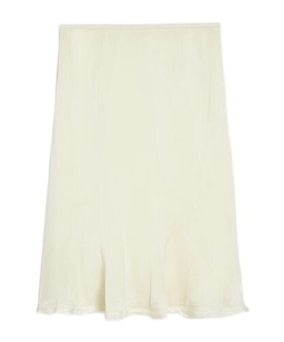 JIL SANDER Envers Satin Flared Skirt - Cornsilk