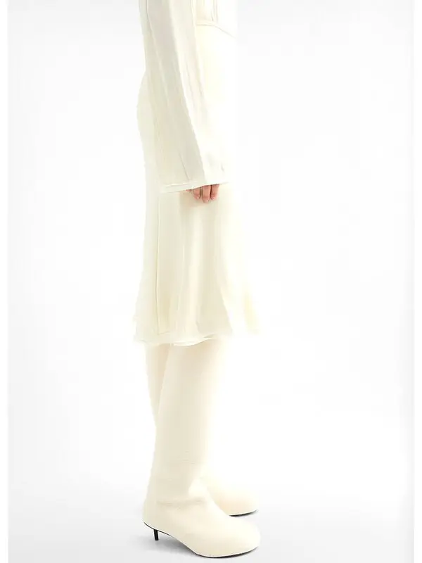 JIL SANDER Envers Satin Flared Skirt