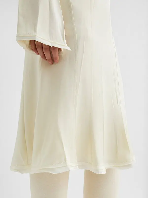 JIL SANDER Envers Satin Flared Skirt