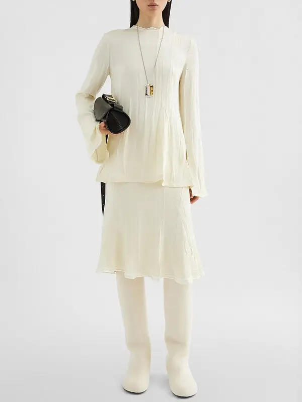 JIL SANDER Envers Satin Flared Skirt
