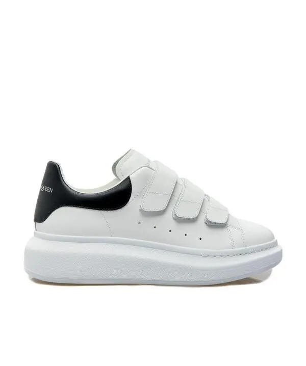 Alexander McQueen Oversized Triple Strap Sneakers - White