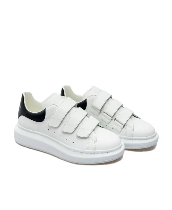 Alexander McQueen Oversized Triple Strap Sneakers - White