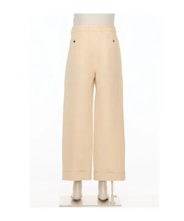 Valentino Garavani Pleated Straight Leg Pants - Nude