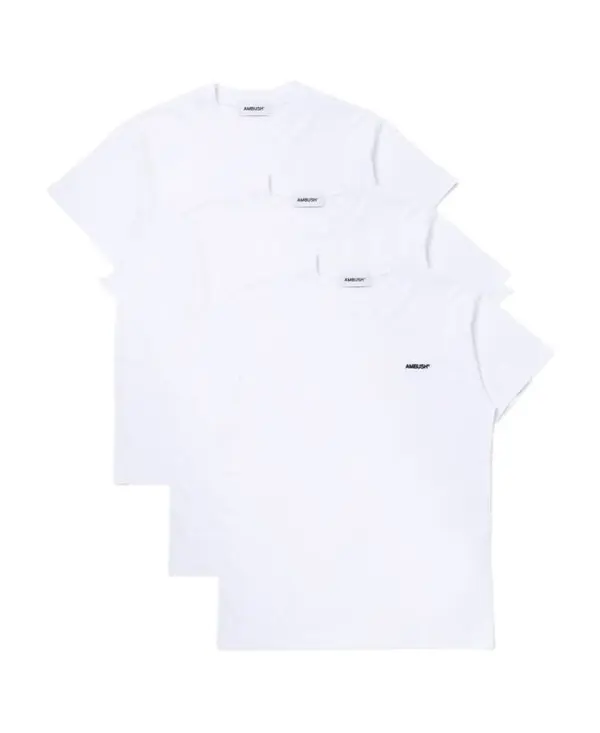 AMBUSH Logo Detailed Pack Of Three T-shirts - White