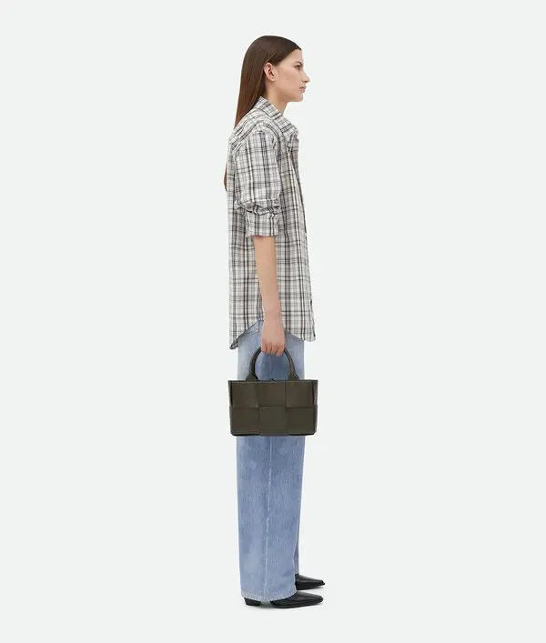 Bottega Veneta Mini Arco Tote - Khaki