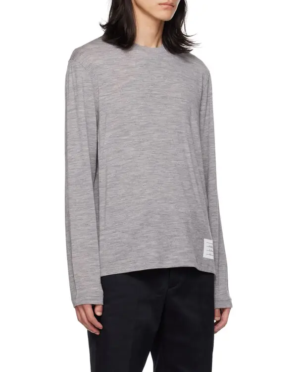 Thom Browne Logo Patch Crewneck Jumper