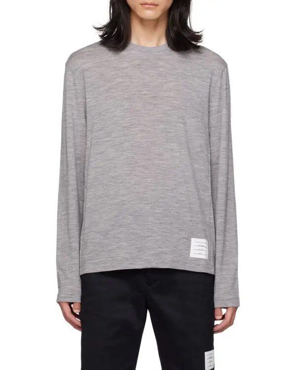 Thom Browne Logo Patch Crewneck Jumper