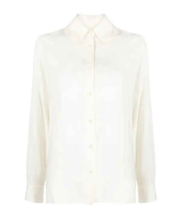 Officine Générale Pointed Collar Button-up Shirt - White