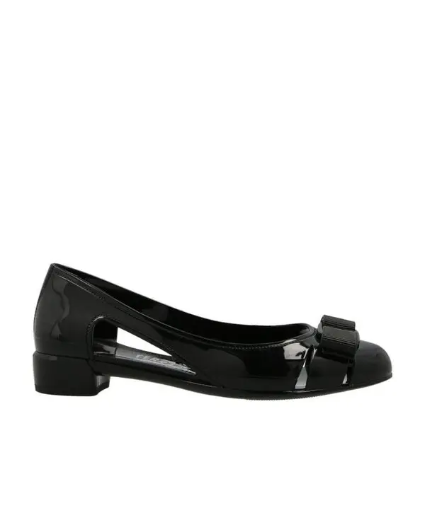 FERRAGAMO Low Heel Bow Detailing Pumps