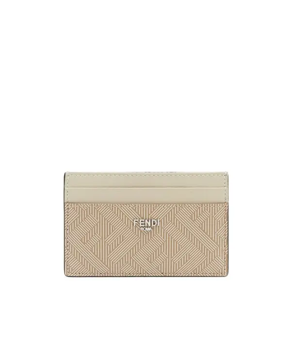 Fendi Shadow Card Holder - Beige