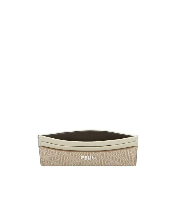 Fendi Shadow Card Holder - Beige